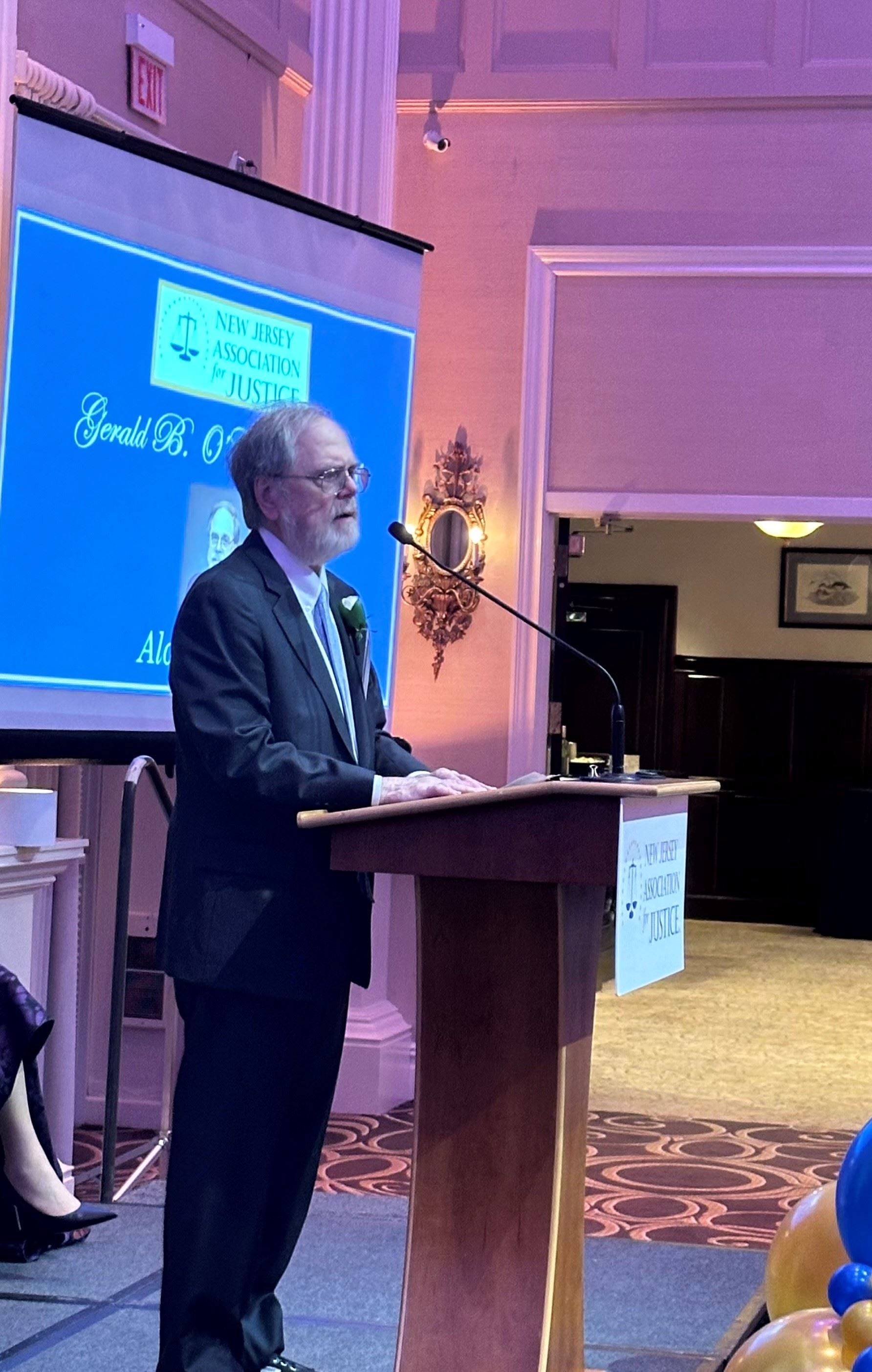 Alan Roth Receives the Prestigious NJAJ Gerald B. O’Connor Award