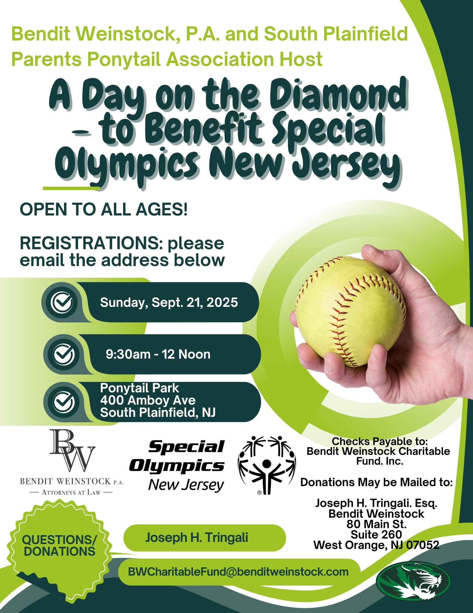 A Day on the Diamond | Bendit Weinstock & Special Olympics NJ Event