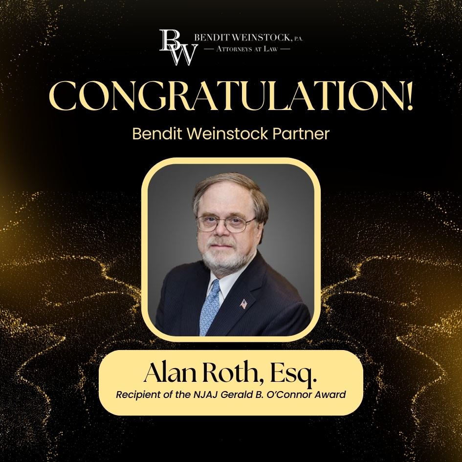 Alan Roth Receives the Prestigious NJAJ Gerald B. O’Connor Award